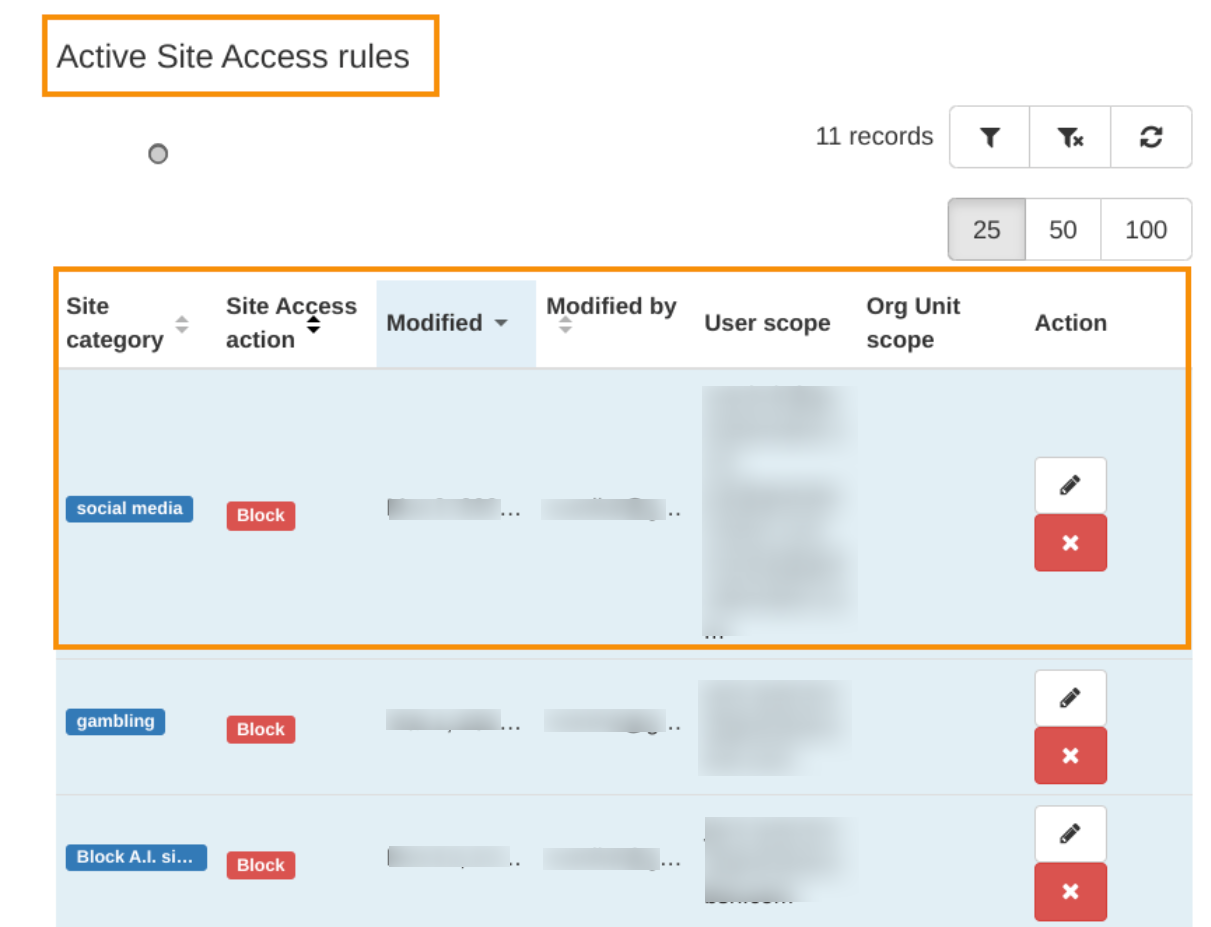 Block site using Site Access Control - GAT Knowledge Base