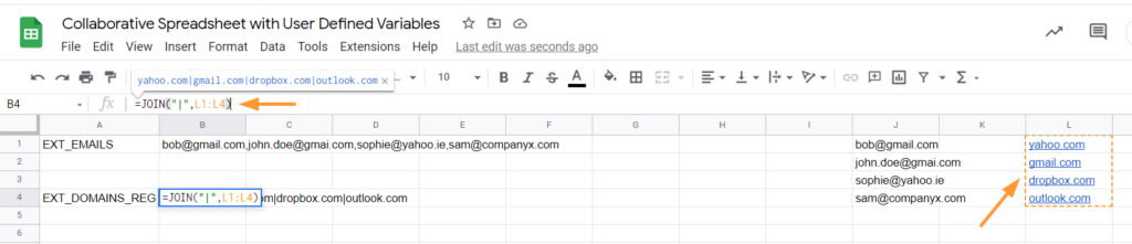 User Defined Variables Within Collaborative Spreadsheet - GAT Knowledge ...