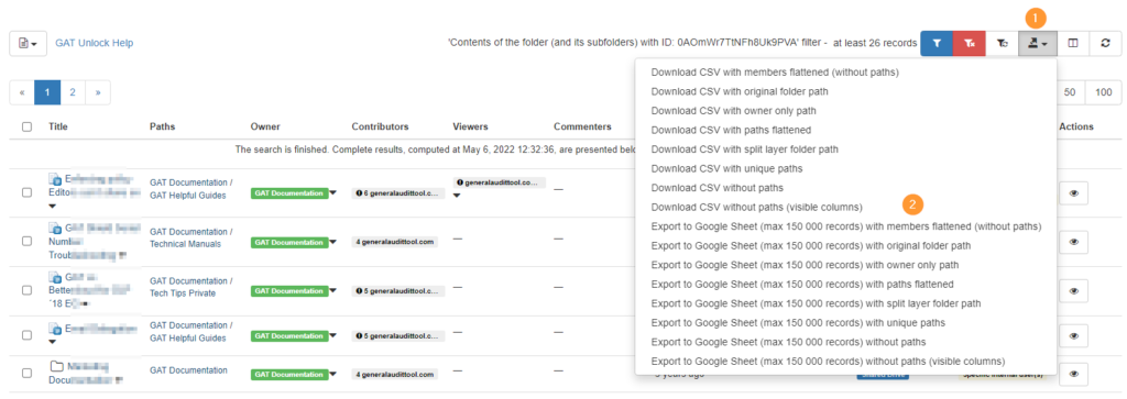 Export a tree view of all shared drives to Google sheet - GAT Knowledge ...