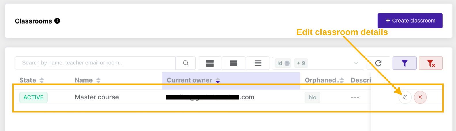 Archive Google Classroom in GAT Flow